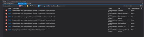 Visual Studio IntelliSense Errors While Rebuilding Application In Angular Version