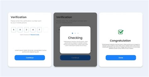 Premium Psd Verification Ui Design Premium Psd Verification Ui Design