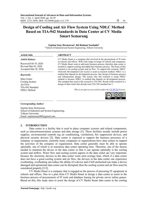 Pdf Design Of Cooling And Air Flow System Using Ndlc Method Based On
