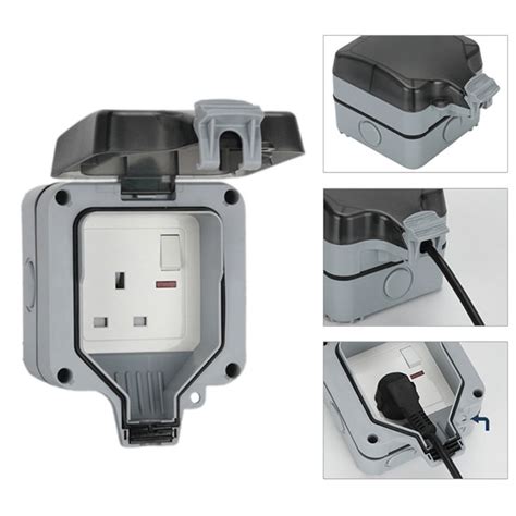 Ip66 Weatherproof Outdoor Power Socket 13a Single Grandado