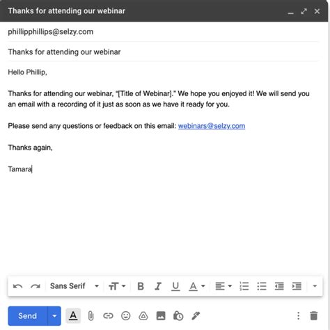 How To Write A Good Webinar Follow Up Email Selzy Blog