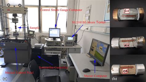 Laboratory Test A Mts810 Material Testing Machine And Xl2101b5 Strain