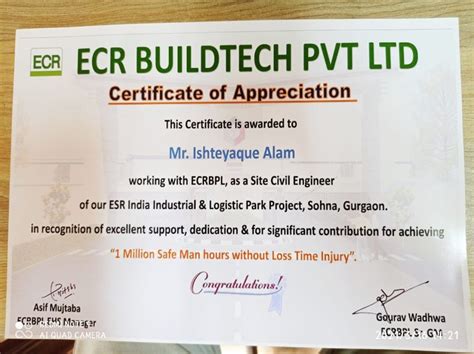 Ishteyaque Alam On Linkedin 1m Hours Achieved Our Company Without Insidentour Project