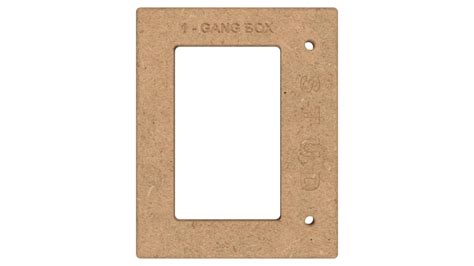 📦 1 Gang Electrical Box Cutout Template・free 3d File For ・cults