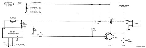 LONG TERM ELECTRONIC TIMER Time Control Control Circuit Circuit Diagram SeekIC