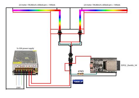 noob questions about wiring 3 by tixtreme issues wled