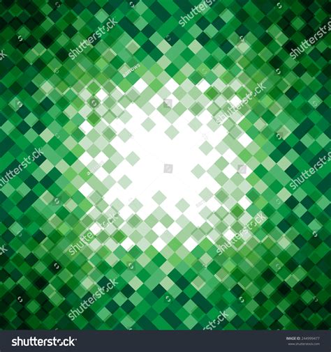 Abstract Green Triangle Mosaic Background Design Stock Vector Royalty Free 244999477