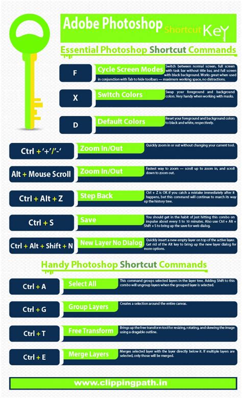 Most Important 20 Photoshop Shortcuts Infographic Photoshop Shortcut Photoshop Photoshop