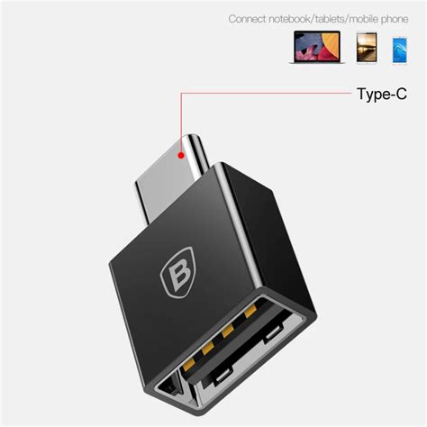 Baseus Exquisite Type C Male To USB Female Adapter Converter Baseus Pakistan