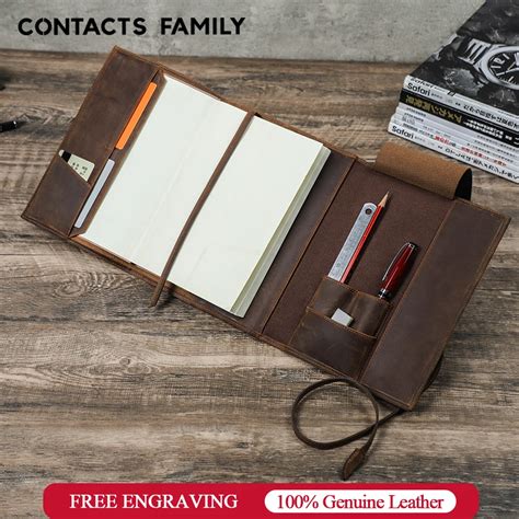Leather Refillable Notebook Cover