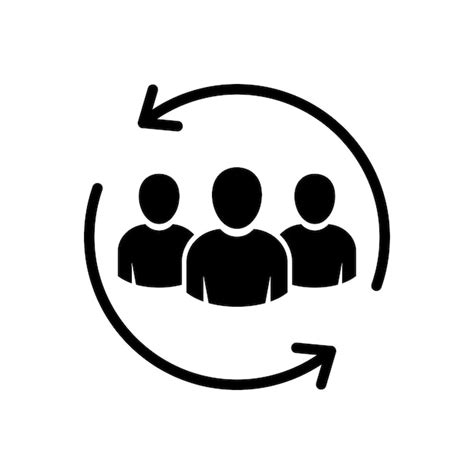 Premium Vector Customer Icon Customer Retention Returning Clients Vector Glyph Icon Human