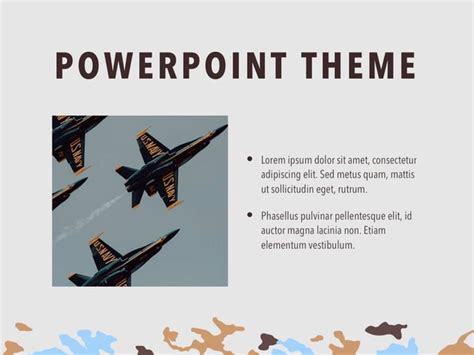 Camouflage Powerpoint Template Incl Camouflage And Template Envato