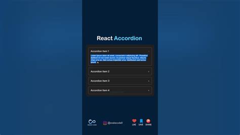 React Accordion Reactjsdevelopment Reactjsprojects Reactjs Youtube