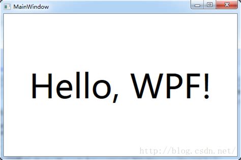 Wpf教程（四） Hello Wpf Wpflo Csdn博客