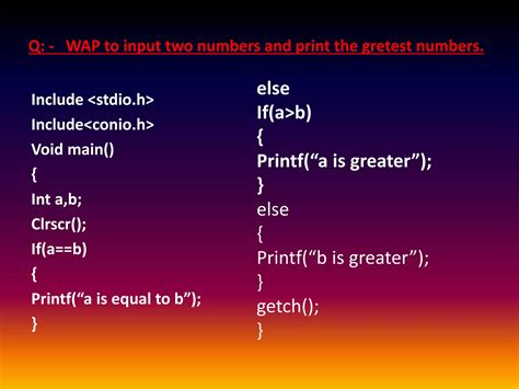 conditional statement in c language pptx