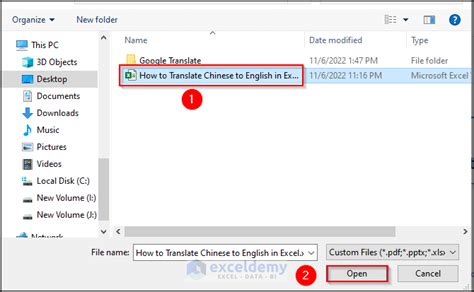 how to translate chinese to english in excel 2 methods