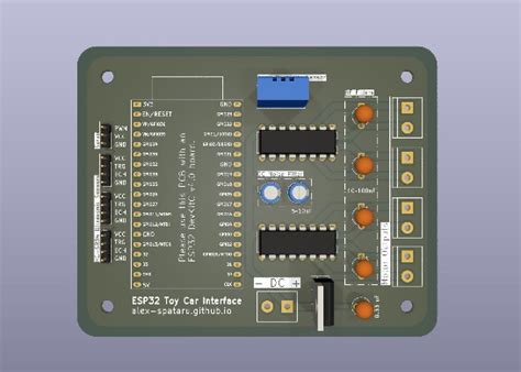 ESP32 Quad Motor Driver Interface PCB Control Motors And Sensors