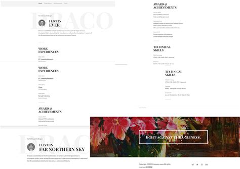 Resume Vcard Collection About Responsive Personal Portfolio Website Using Html Css And