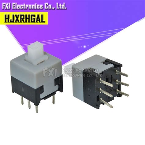 20pcs 8 5x8 5mm 8 5 8 5mm Self Locking Switch Dip 6 Pins Tactile Pushbutton Key Switch Wholesale