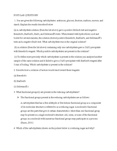 Post Lab Exp 6 Post Lab Questions Post Lab Questions You Are Given The Following