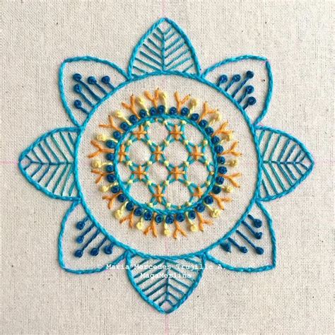 Maria Mercedes Trujillo A On Instagram Embroidered Mandala