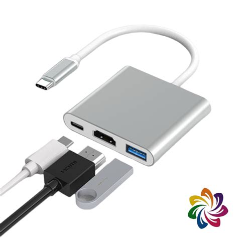 【彩新】鋁合金 Type C 轉 Hdmi 多功能 轉接頭 同屏器 Switch 適用 Hdmi Pd三合一 可轉讀卡機 蝦皮購物