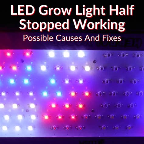 Led Grow Light Half Stopped Working Diagnose And Repair