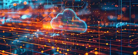 Premium Photo Cloud Computing Abstract Illustration With Network Connections And Data Flow