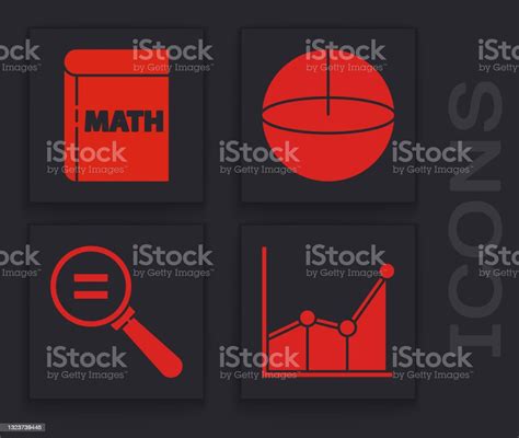 Set Graph Schedule Chart Diagram Book With Word Mathematics Geometric Figure Sphere And