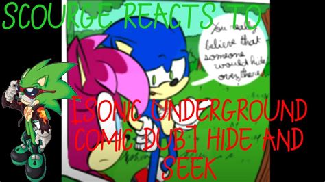 Scourge Reacts To Sonic Underground Comic Dub Hide And Seek Youtube