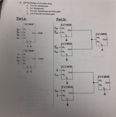 solved 6 5 pts design a 4xl multiplexer using 2x1