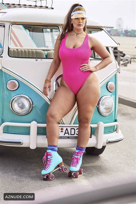 Ashley Graham Shows Off Her Curves As She Goes Roller Skating In A New