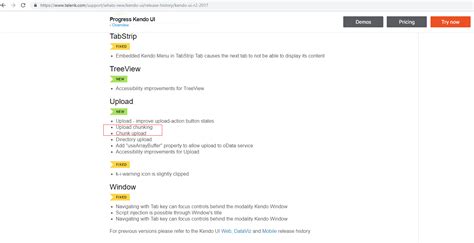 Jquery Kendo Chunk Upload Not Split The Uploaded File Stack Overflow