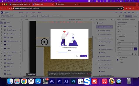 I Have Created An App In Kodular But Cannot Get It To Export To A Aab Or Apk Stuck At Compiling
