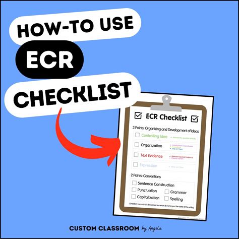 Elevate Your ECR Game Unveiling The Ultimate STAAR ECR Checklist Custom Classroom By Angela