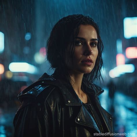 Cyberpunk Woman In Dystopian World Stable Diffusion Online