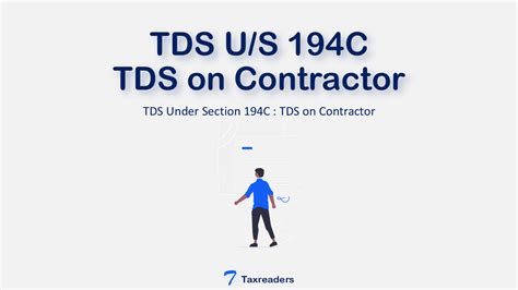 Tds Under Section 194c Tds On Contractor