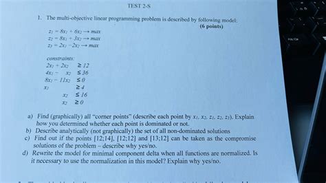 Linear Programming Seeking Learning Materials For Molp Problem