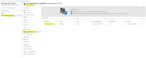 using azure file sync in combination with an on premise dfs domain