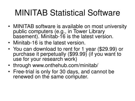 ppt statistics 501 methods of applies statistics using minitab