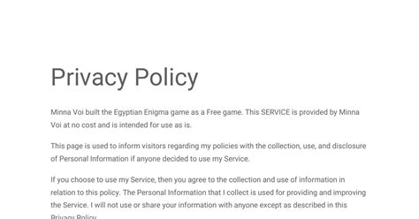 Privacy Policy Pdf Docdroid