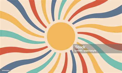 빈티지 태양 복고풍 배너 배경 빈티지 밝은 그런지 플래카드 배너 포스터 및 배경에 대 한 벡터 가로 그림입니다 고풍스런에 대한 스톡 벡터 아트 및 기타 이미지 Istock