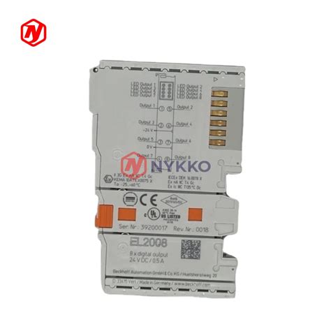 Beckhoff El2004 Ethercat Terminal 4 Channel Digital Output Module