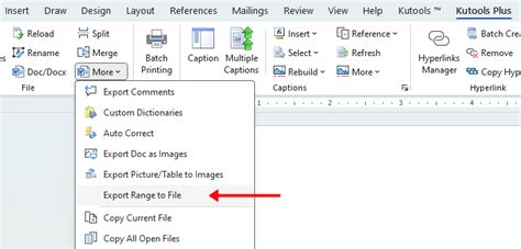 How To Save Selected Pages Ranges As New Document In Word