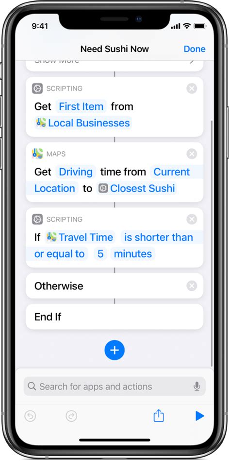 Use If Actions In Shortcuts Apple Support