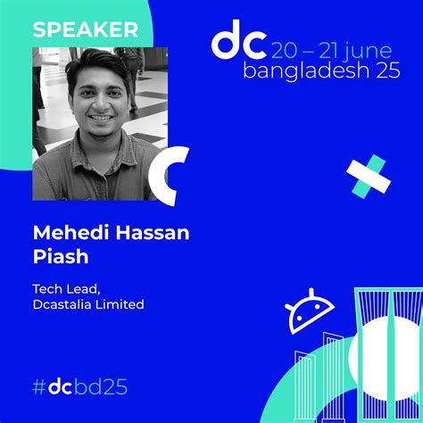 Droidcon 🎤 Speaker Announcement Droidcon Bangladesh 2025 🎉 Were