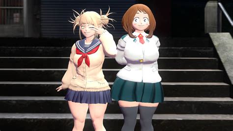 Uraraka And Toga By Reffensein On Deviantart