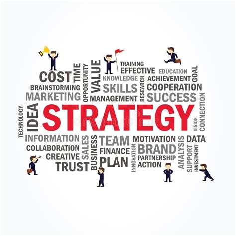 Strategy Word Cloud Stock Vector Illustration Of Plan 148894154