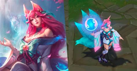 Lol Ahri Spirit Blossom Visual Dentro Do Jogo Arte Pre O E Mais
