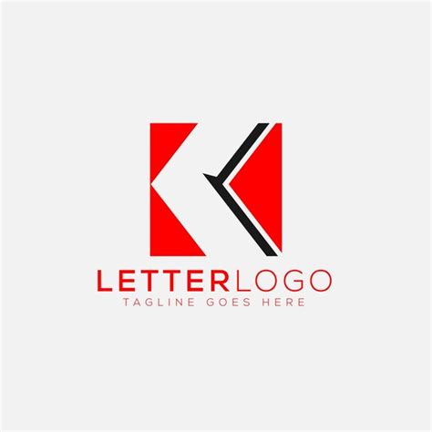 K 로고 디자인 템플릿 벡터 그래픽 브랜딩 요소 프리미엄 벡터